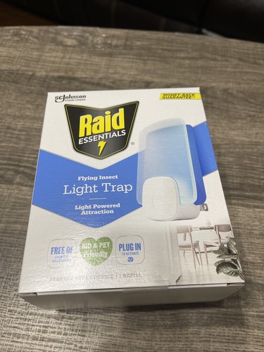 Raid Essentials Flying Insect Light Trap Starter Kit, I Device + 1 ...