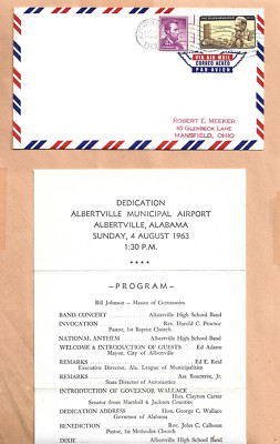 FIRST FLIGHT DEDICATION ALBERTVILLE ALA AIRPORT AUG 4,1963 AN-60 | eBay