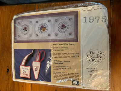 Creative Circle Cross Stitch Kit Happy Hearts Chatelaine 1975 Margery ...