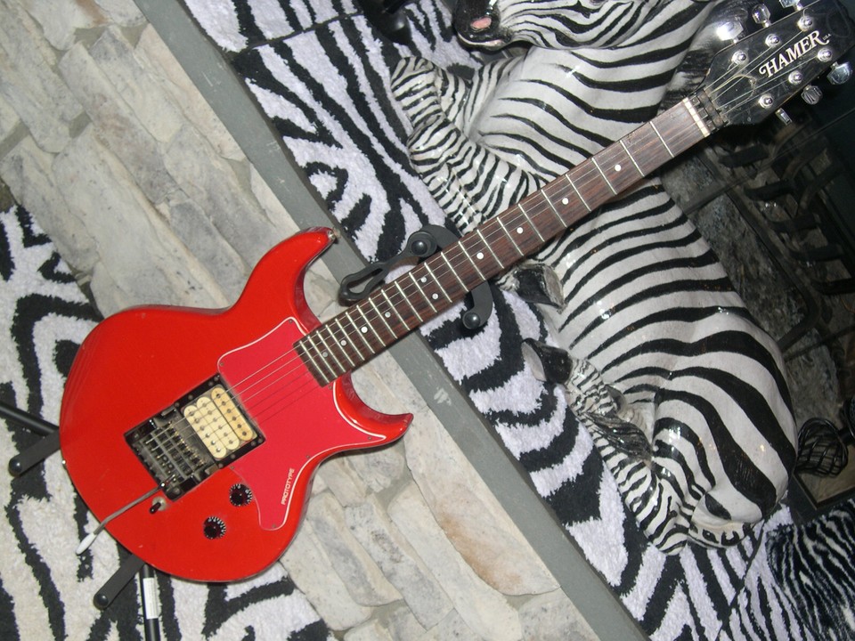 ULTRA RARE RED HAMER PROTOTYPE VINTAGE ELECTRIC GUITAR - NICE CONDITION ...