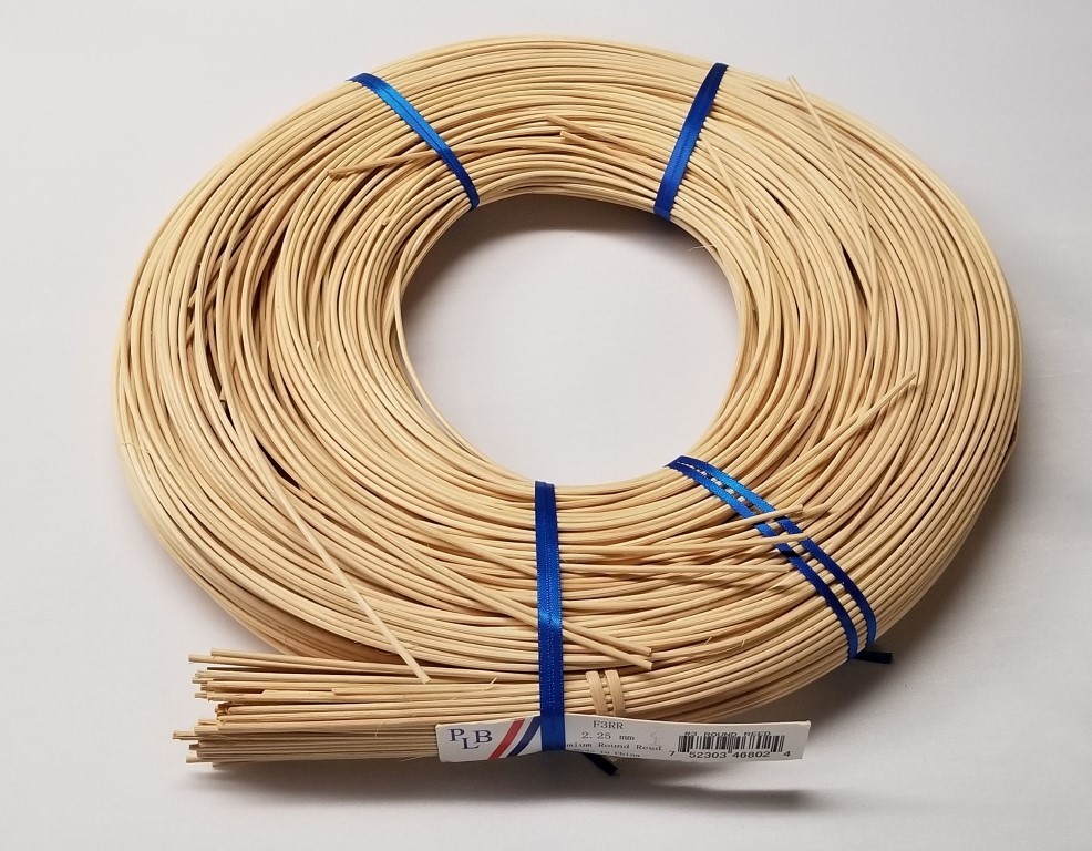 ROUND REED #3 - 3/32" (2.25mm) Diameter - 750' Foot Coil basket wicker ...