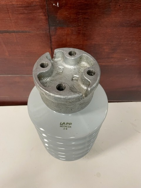 LAPP Porcelain High Voltage Station Post Insulator 14" Long X 7" Dia ...