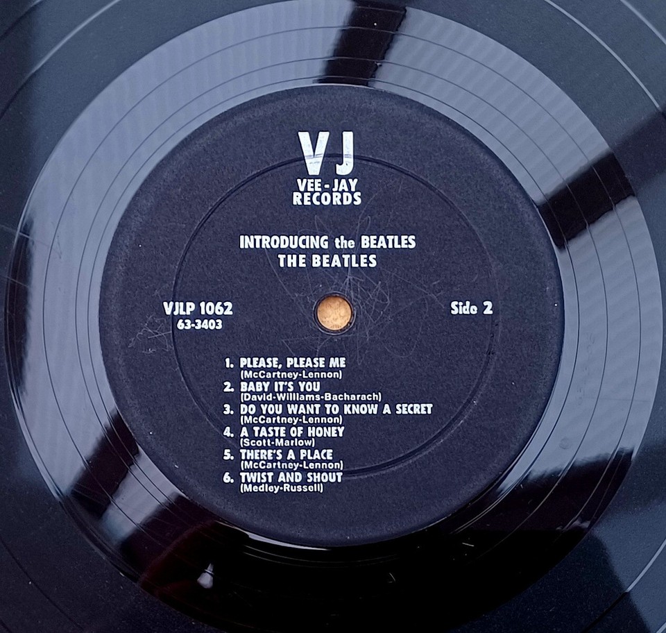 " INTRODUCING THE BEATLES " GENUINE VJ MONO VER 2 BLACK LABEL IN VER 1 ...