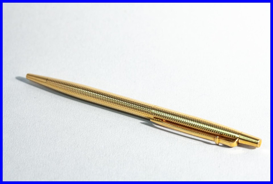 Caran D'Ache Madison Ballpoint Pen Gold Plated Cross Hatch Design | eBay