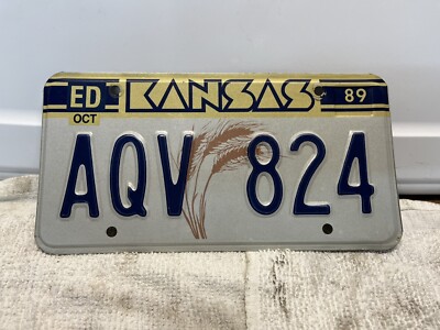 Vintage 1989 Kansas License Plate | eBay