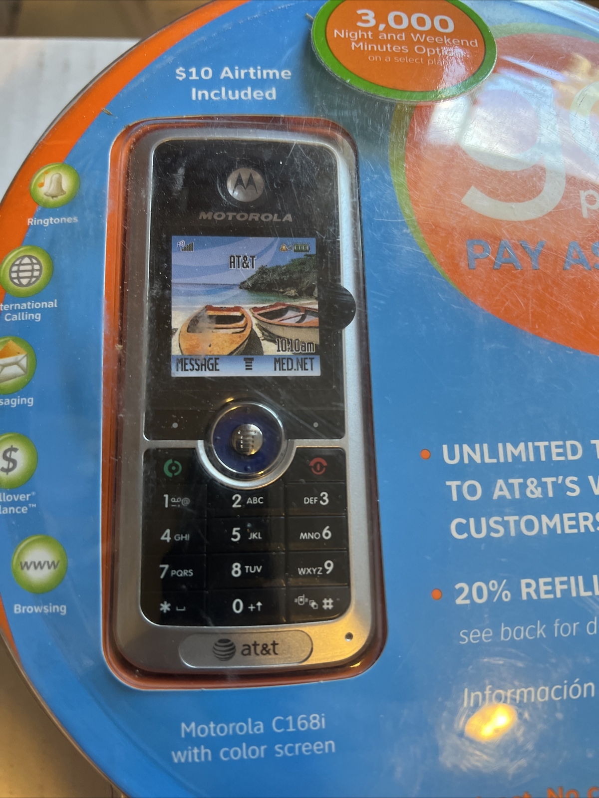 Motorola C series C168i - Silver (AT&T) Cellular Phone for sale online ...