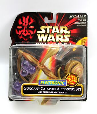 Star Wars Episode 1 Gungan Catapult Electronic Accessory Set Hasbro ...