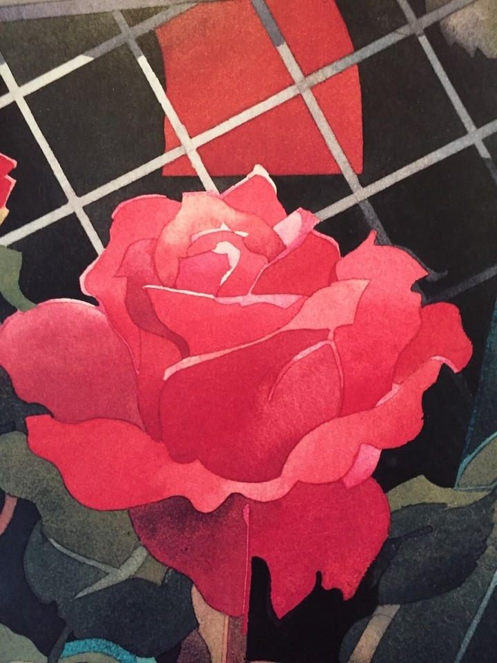 MR HASHIMOTO'S GREENHOUSE POSTER RED ROSE ED MARYON 1987 CEDAR TREE ...