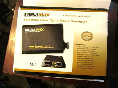Signamax Switching Fiber Optic Media Converter - 065-1110 | eBay