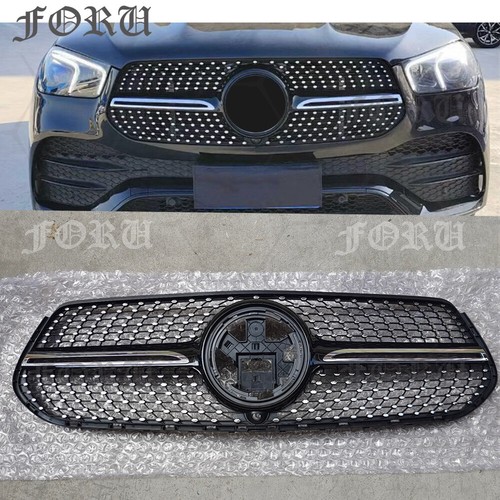 For 2020+ Mercedes Benz W167 GLE Front Grille Black Grill Mesh Grilles ...