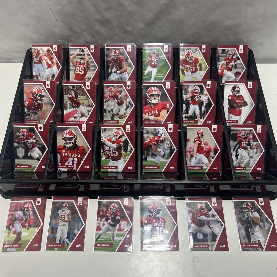 ONIT Indiana Hoosiers Football Cards Huge Collection Autos Inserts Rare ...