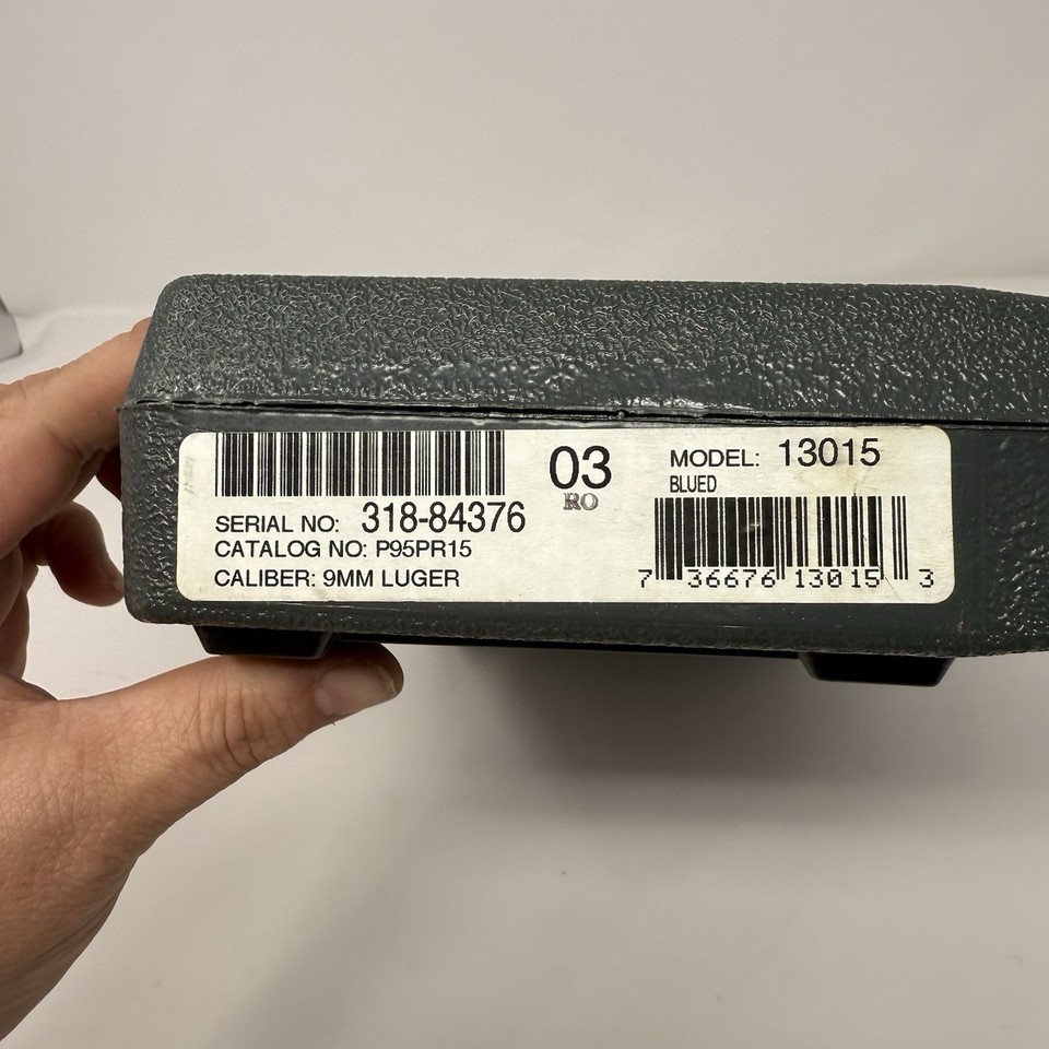 Ruger Hard Plastic Case Model 13015 9mm Storage Box Made In USA MOLDED ...