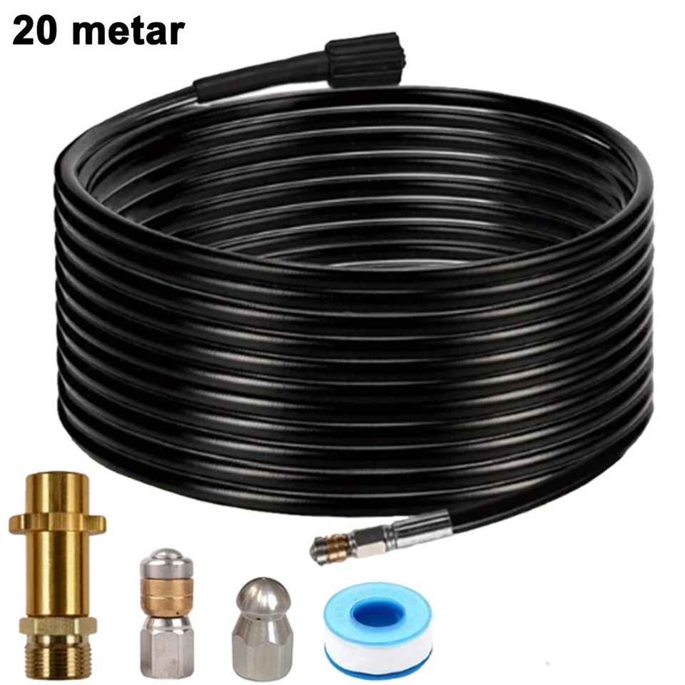 Drain Cleaning Hose Kit for Karcher K2 K3 with Adapter Nozzles and Tape ...