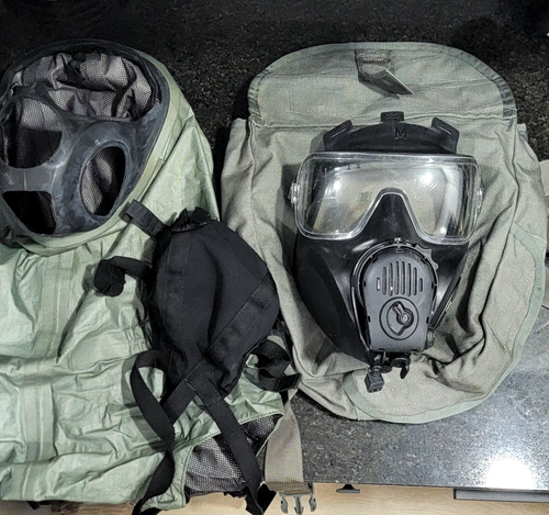Complete Avon FM53 M53 Gas Mask Air Purifying Respirator SEAL DEVGRU ...