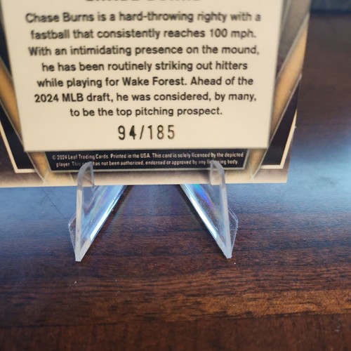 2024 Leaf Metal Chase Burns RC Silver /185 | eBay