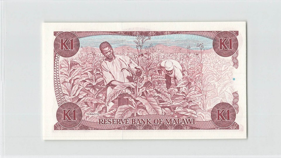 MALAWI 1 Kwacha 1986, P-19a, Original UNC, G/1 782753, Pretty Note. J3 ...