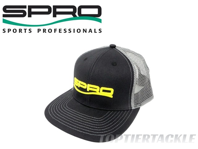 SPRO Trucker Fishing Hat Black/gray With Tags for sale online | eBay