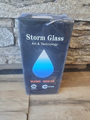 Storm Glass Art And Technology Weather Predictor 3D Home Sealed | eBay