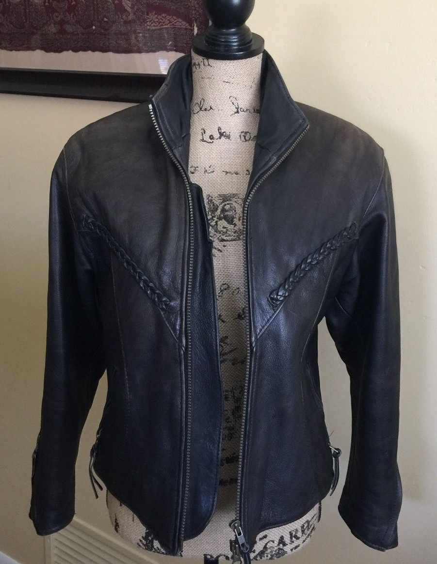 Unik Leather Motorcycle Jacket Leather Jacket × Vintage Vintage Unik