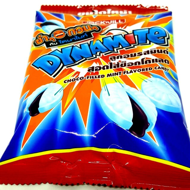 DYNAMITE Choco-filled Mint Flavored Candy Sweet Delicious soft stuffed ...
