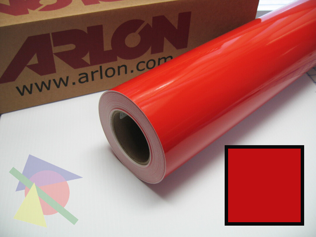 12" X 10ft - Fire Red Arlon 5000 Craft & Hobby Vinyl Roll ...
