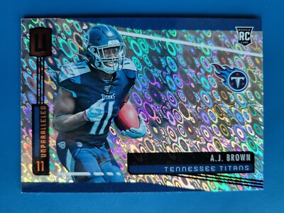 A.J. Brown 2019 PANINI UNPARALLELED ROOKIE RC FLIGHT #245 TENNESSEE ...