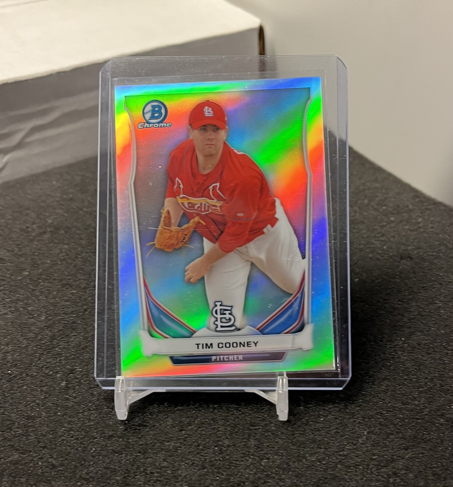 Tim Cooney 2014 Bowman Chrome BCP42 St. Louis Cardinals refractor 110/ ...