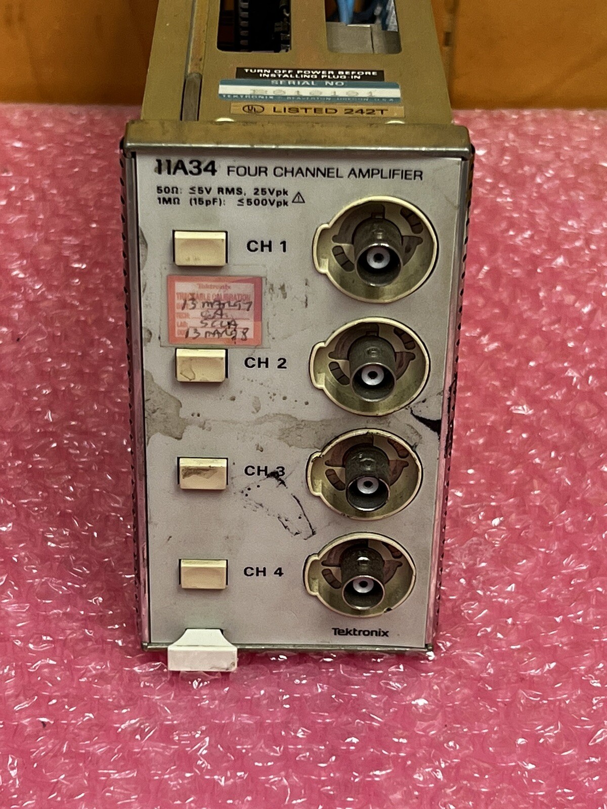 Tektronix 11A34 Four Channel Amplifier T33496 for sale online | eBay
