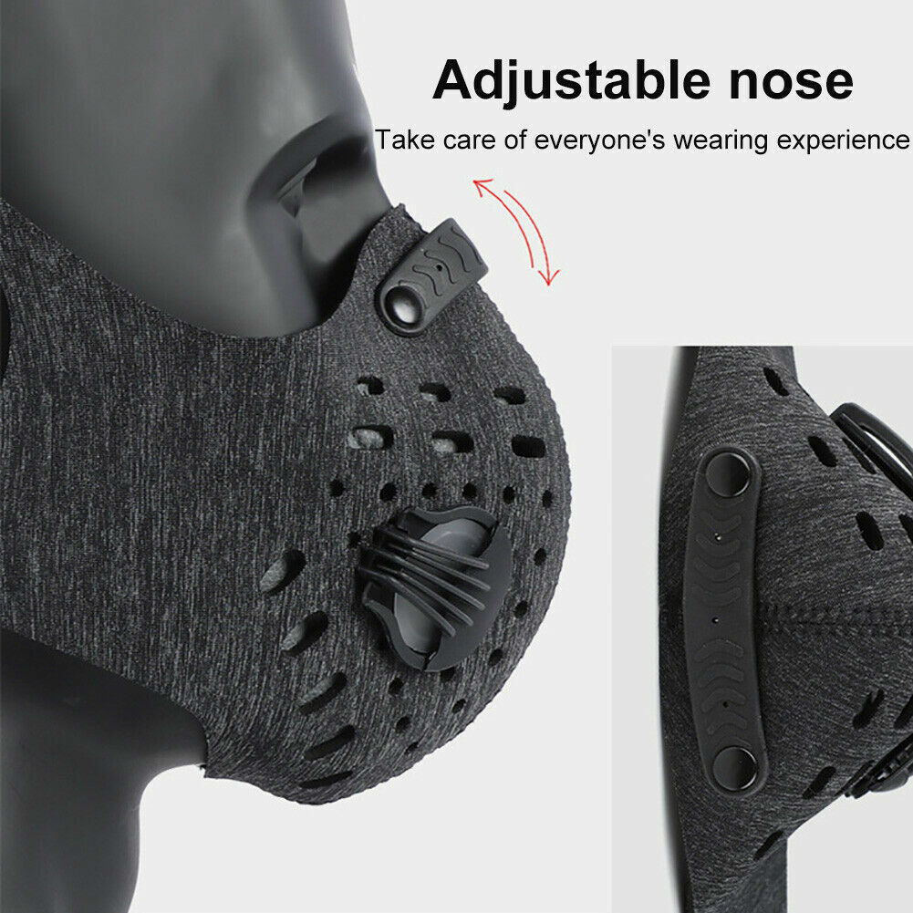 CUSTOMIZED Sports Mask w/ Filter Same Day Shipping W/ CLOSED VALVES ...