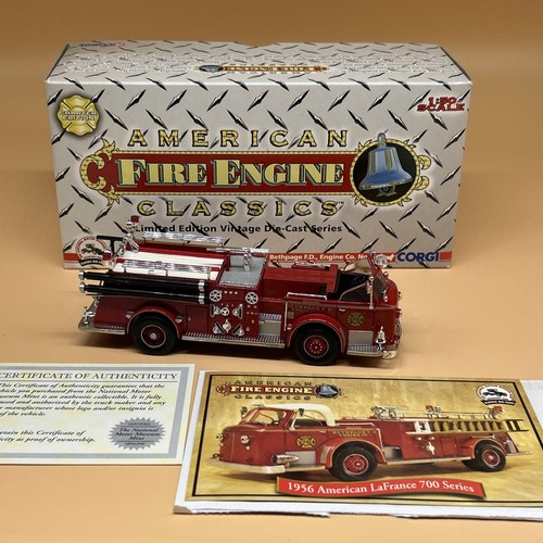 Diecast CORGI 1/50 Fire Engine 1956 American LaFrance 700 Series Pumper ...