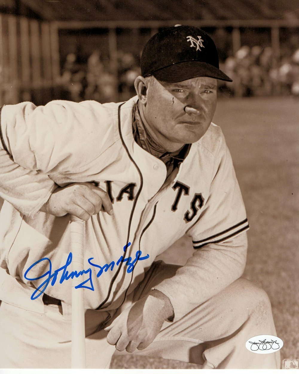 Johnny Mize Signed Autographed 8X10 Photo NY Giants Looking Right Pose ...