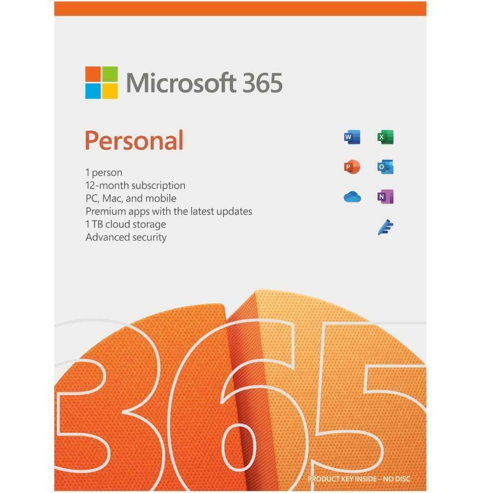 Microsoft Office 365 Personal Retail - 1 Year Subscription (QQ2-01397 ...