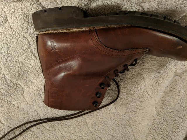 Frye Berwick 87430 Mens 7 Lace up Ankle BOOTS Vibram Sole Cognac. Read ...