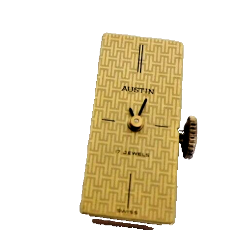 FONT 59-21-AUSTIN COMPLETE MOVEMENT 17 JEWELS WITH DIAL & HANDS ...