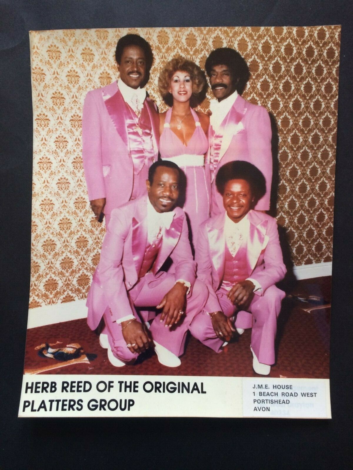 HERB REED of the ORIGINAL PLATTERS GROUP- Publicity Photo | eBay UK