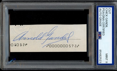 Chick Gandil Signed Cut Auto Autograph PSA DNA 9 | eBay