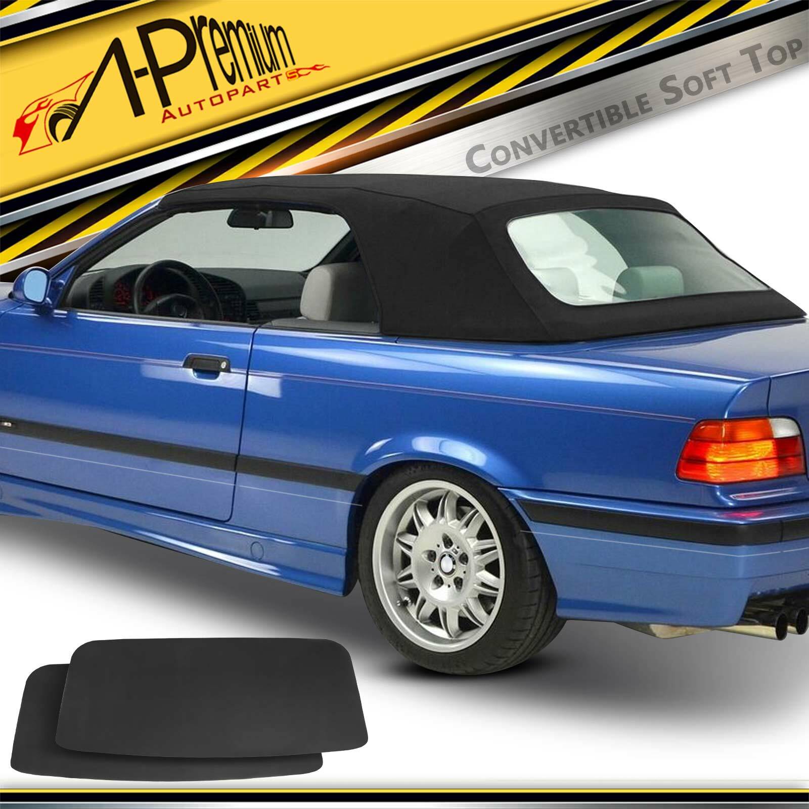 Convertible Soft Top W/ Plastic Window Black for BMW E36 318i 323i 325i ...