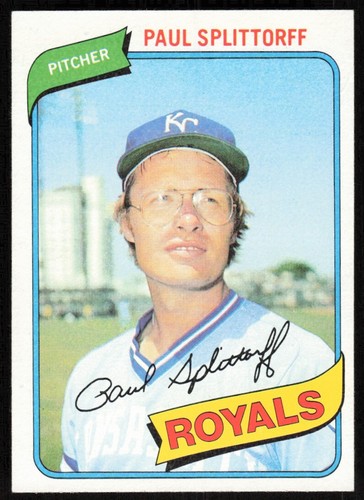 1980 Topps Paul Splittorff Kansas City Royals #409 | eBay