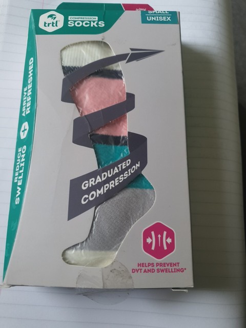 Compression Socks Trtl Travel New York stripe style Unisex Small with ...