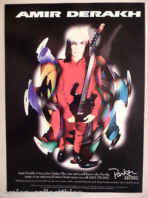 Amir Derakh, Orgy for Parker Guitars PRINT AD - 2000 ~~ guitar | eBay
