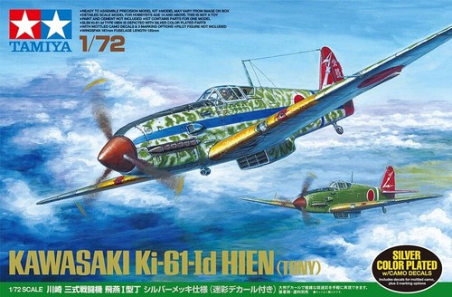 Tamiya 25420 1/72 Model Kit WWII IJAAF Kawasaki Ki-61-Id Hien(Tony ...