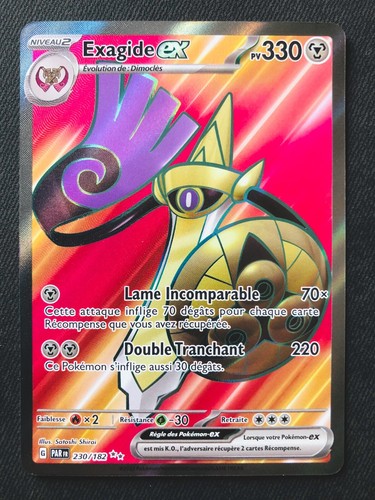 Carte Pokémon Exagide Ex 230/182 FA Full Art Ev04 Faille Paradoxe Neuf ...