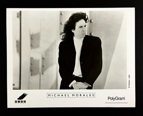 1989 Michael Morales Singer Vintage Musician Promo Photo Mullet Blowout ...