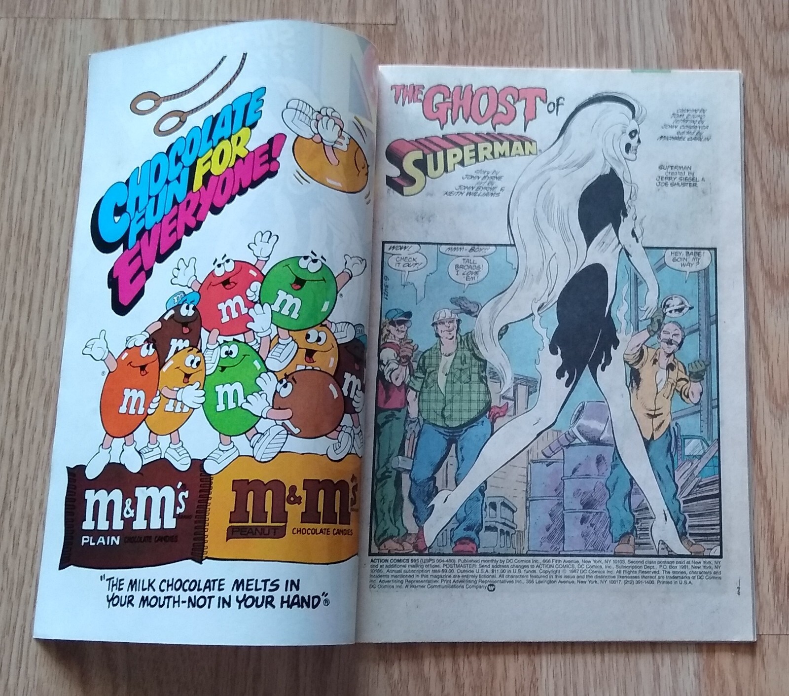 Action Comics 595 F/VF 1st Silver Banshee DC John Byrne 1987 Martian ...