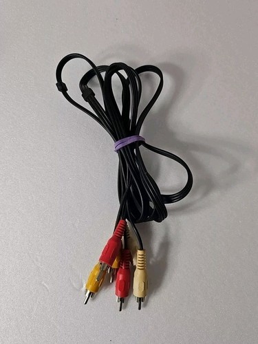 1 Six ft of 3 Lead Cable Wire w/ Color Coded RCA Male Jacks on Both ...