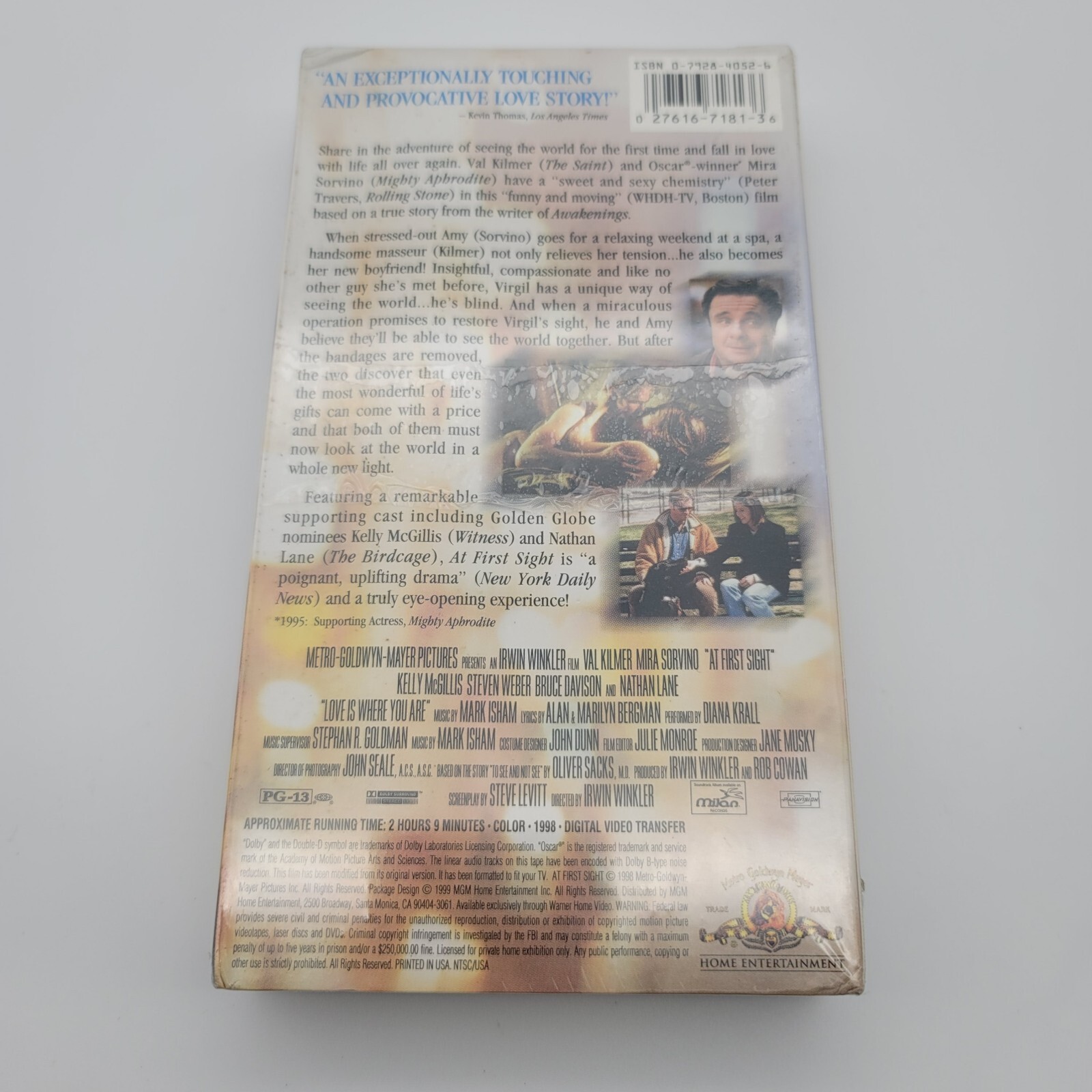 At First Sight VHS, 1999 New Sealed Val Kilmer Mira Sorvino 27616718136 ...