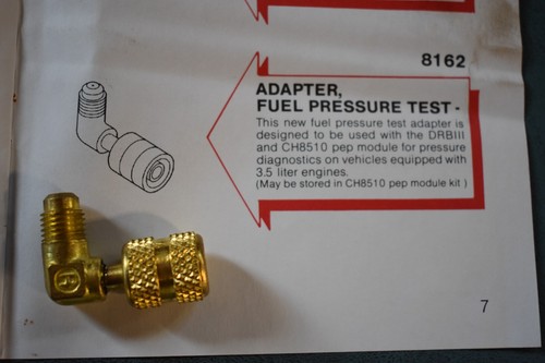 Miller Special Tools 8162 Fuel Pressure Test Adapter Chrysler Dodge ...