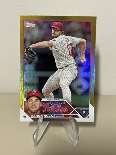 2023 Topps Series 1 Gold Foil Parallel Aaron Nola #278 Philadelphia ...