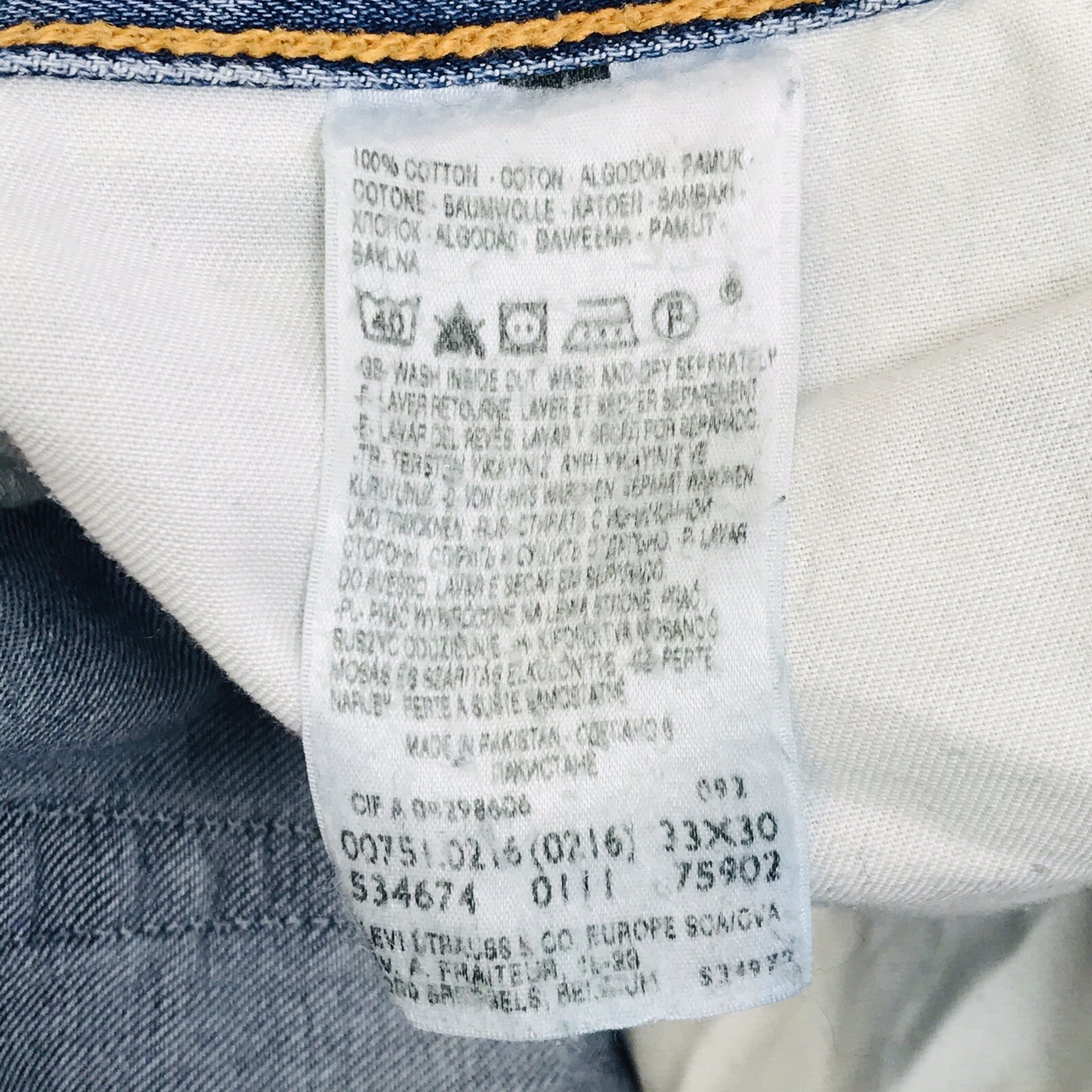 Levis's 751 Blue Regular Straight Fit Jeans Size W33 L30 | eBay