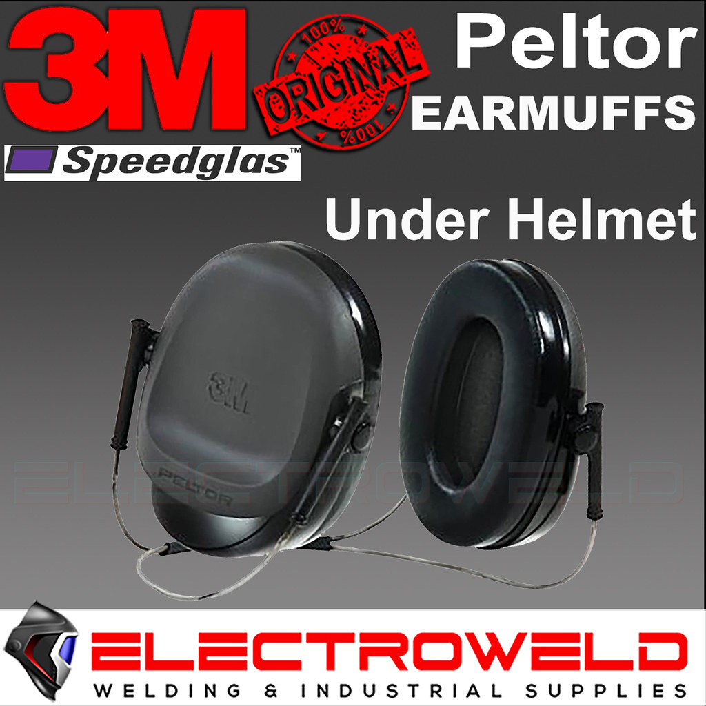 3M Peltor H505B Earmuffs Under Helmet Neck Band Ear Muff Noise ...